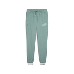 Puma Herren Trainingshose "UNITED SWEATPANTS TR CL", gr&uuml;n, Gr. S, bedruckt, Sweatware, Obermaterial: 68% Baumwolle, 32% Polyester, Hosen