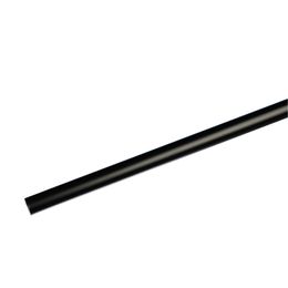 Gardinenstange Liedeco, L:160cm &Oslash;:16mm, schwarz, Metall, Gardinenstangen, "Fixma&szlig;", 1-l&auml;ufig im Fixma&szlig; &Oslash; 16 mm