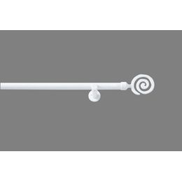 Vorhangstange GOOD LIFE, L:320cm &Oslash;:20mm, wei&szlig;, Metall, Gardinenstangen, "Espiral"
