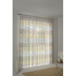 Vorhang WIRTH, B:135cm H:145cm, beige, Baumwolle, Polyester, Wohnzimmer, Gardinen, "Barletta"