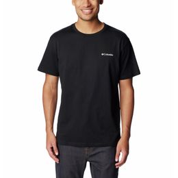 Columbia Herren T-Shirt "CSC BASIC LOGO SHORT SLEEVE"schwarz, lc cs, Gr. XXL, Obermaterial: 60% Baumwolle, 40% Polyester, Shirts