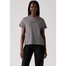 Levi's LEVI'S Damen T-Shirt "GRAPHIC CLASSIC T", grau, Gr. S, Single Jersey, Obermaterial: 100% Baumwolle, Shirts, Glitzerne Applikation