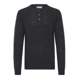 !Solid SOLID Herren Strickfleece-Pullover "Strickpullover SDTerrance", grau, Gr. L, Obermaterial: 50% Baumwolle CO. 50% Polyacryl PAN., Pullover