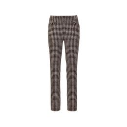 GOLDNER Damen 2-in-1-Hose "Kurzgr&ouml;&szlig;e Kurzgr&ouml;&szlig;e - Hahnentritthose Louisa", schwarz, Gr. 24, Obermaterial: 74% Baumwolle CO. 22% Polyamid PA. 4%
