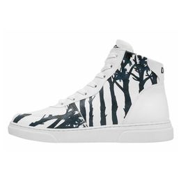 DOGO Damen Sneaker "Ace Boots Cuddling Season Damen High Sneaker, Ace Boots Cuddling", Gr. 37, wei&szlig;, Lederimitat, Schuhe, Handgefertigt