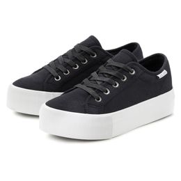 Lascana Damen Sneaker, Gr. 38, schwarz, Obermaterial: 100% Textilmaterial. Decksohle: 100% Textilmaterial. Futter: 100% Textilmaterial. Laufsohle: