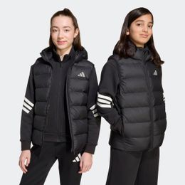 Jungen Funktionsweste "J SD VEST", schwarz, Gr. 152, adidas Sportswear, Obermaterial: 100% Polyester. Wattierung: 100% Polyester, Westen