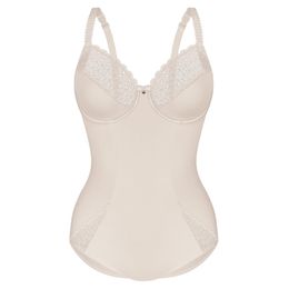 Sassa Mode SASSA Damen Body "Body mit B&uuml;gel", Gr. 90, beige, Stoff, Obermaterial: 90% Polyamid PA. 10% Elasthan EL., Bodys