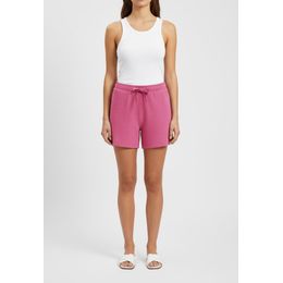BOSS Damen Shorts "Ottoman", Gr. M, lila, Jersey, Obermaterial: 98% Modal, 2% Elasthan, Hosen, mit Ottoman-Struktur und Logo-Kordel
