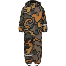 ZIGZAG Kinder Schneeoverall "Tower"braun, grau, Gr. 122, 100% Polyester, Overalls, mit wasser- und winddichter TPU-Membran