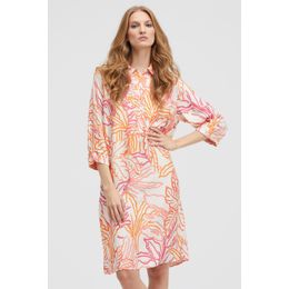 Smith & Soul SMITH & SOUL Damen Sommerkleid, rot, Gr. S, bedruckt, gemustert, Web, Material: 100% Viskose, Kleider, mit Seitenschlitze