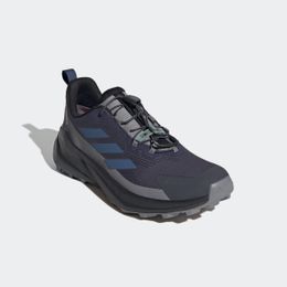 adidas terrex Herren Wanderschuh "TERREX TRAILMAKER 2 GORE-TEX SPEED LACE", Gr. 45, blau, Synthetik, Textil, Schuhe, wasserdicht
