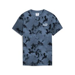 Puma Jungen T-Shirt "Essentials Camo T-Shirt Jungen", blau, Gr. 152, 100% Baumwolle, Shirts