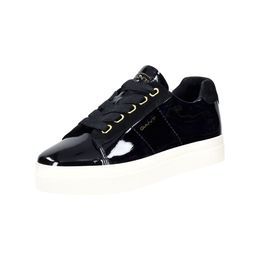 Gant Damen Sneaker "Gant Sneaker Leder", Gr. 41, schwarz, Leder, Schuhe