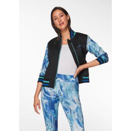 Madeleine Mode MADELEINE Damen Outdoorjacke "Jacke Fitness-Jacke", schwarz, Modern, Gr. 38, Obermaterial: 95% Polyester PES. 5% Elasthan EL., Jacken