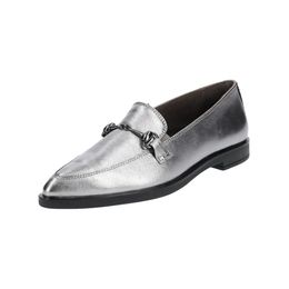 Paul Green Damen Slipper "Paul Green Slipper Leder", Gr. 37,5, silber, Leder, Schuhe