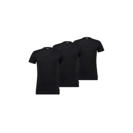 Levi's LEVI'S Damen T-Shirt "T-Shirt 3er Pack", schwarz, Gr. S, Obermaterial: 95% Baumwolle CO. 5% Elasthan EL., Shirts
