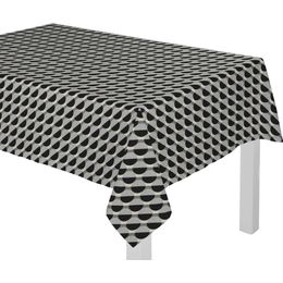 Tischdecke Adam, B:190cm L:130cm, grau, Bio-Baumwolle, Tischdecken, "Circles", aus 100% Bio-Baumwolle