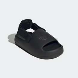 Mädchen Badesandale "ADIFOM KIDS ADILETTE", adidas originals, Gr. 31, schwarz, Synthetik, Textil, Schuhe