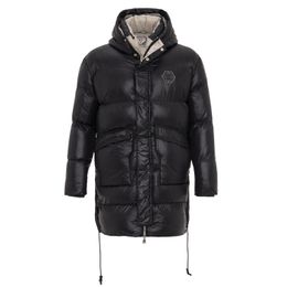 Cipo & Baxx CIPO & BAXX Herren Winterjacke "Jacke", schwarz, Gr. XXL, unifarben, 100% Nylon, Jacken, mit seitlichen Schlitzen