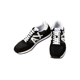 Armani Exchange Herren Sneaker "Sneaker", Gr. 42, schwarz, Obermaterial: 80% Textilmaterial TEXMAT. 20% Kunstleder synt.leather. Futter: 100%