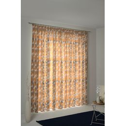 Vorhang Adam, B:145cm H:245cm, gelb, Jacquard, Baumwolle (Bio-Baumwolle), Wohnzimmer, Gardinen, "Bio Bel", aus 100% Bio-Baumwolle