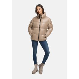Marikoo Damen Winterjacke "Hazalee"taupe grau, Gr. XXL, Obermaterial: 100% Polyester; Futter: 100% Polyester; Wattierung: 100% Polyester;