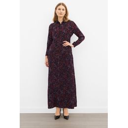 Melrose Damen Blusenkleid, rot, festlich, Gr. 46, gebl&uuml;mt, Web, Obermaterial: 100% Polyester, Kleider
