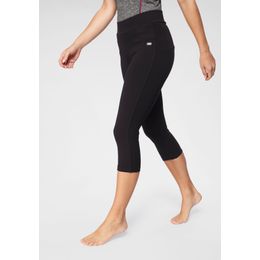 H.I.S. H.I.S Damen 3/4-Hose, schwarz, Gr. 34, unifarben, Obermaterial: 70% Viskose, 25% Polyamid, 5% Elasthan, Hosen, Luftiges Tragegef&uuml;hl durch