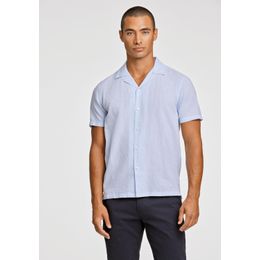 LINDBERGH Herren Leinenhemd "LINDBERGH Leinenhemd", blau, Gr. L, Obermaterial: 55% Leinen, 45% Baumwolle, Hemden