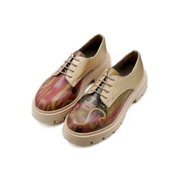 DOGO Damen Ballerina "Brooklyn Shine Damen Halbschuhe", Gr. 38beige, Lederimitat, Schuhe, Handgefertigt