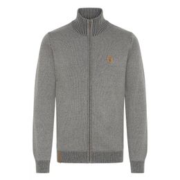 INDICODE Herren Strickjacke "Strickjacke IDAndy", grau, Gr. XXL, Obermaterial: 75% Baumwolle CO (CMIA). 25% Polyacryl PAN., Strickjacken