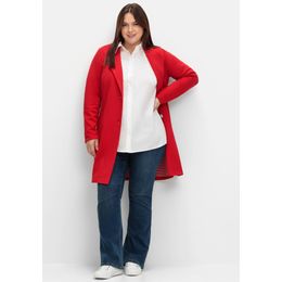 sheego Damen Hemdbluse, wei&szlig;, Gr. 50, unifarben, 97% Baumwolle, 3% Elasthan, Blusen