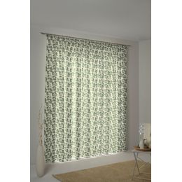Vorhang Adam, B:145cm H:175cm, gr&uuml;n, Jacquard, Baumwolle (Bio-Baumwolle), Wohnzimmer, Gardinen, "Good Old Days", aus 100% Bio-Baumwolle