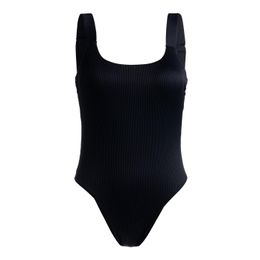 Roxy Damen Badeanzug "Rib Roxy Love The Spinner", grau, Gr. L, Obermaterial: 91% Nylon, 9% Elasthan;, Badeanz&uuml;ge