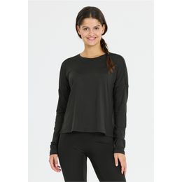 ENDURANCE ATHLECIA ATHLECIA Damen Langarmshirt "Pacy", schwarz, Gr. 40, unifarben, 94% Polyester, 6% Elasthan, Shirts, aus atmungsaktivem Funktionsmaterial