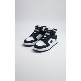 Champion Mädchen Sneaker "RD18 2.0 MID B PS", Gr. 28, schwarz-weiß, Synthetik, Schuhe