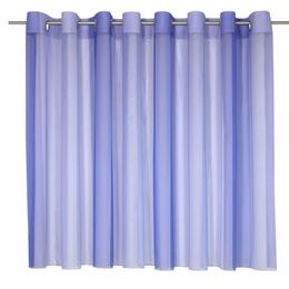 Gardine WIRTH, B:300cm H:120cm, blau, Polyester, Wohnzimmer, Gardinen, "Eloise", Store
