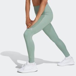 Damen Lauftights "ULTIMATE REFL78", silber, Gr. L, adidas Performance, Obermaterial: 73% Polyester, 27% Elasthan, Hosen