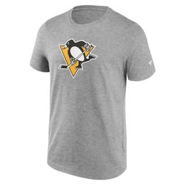 Fanatics Damen T-Shirt "Fanatics Shirt Pittsburgh Penguins Primary Logo Graphic", grau, Gr. S, 100% Baumwolle, Shirts