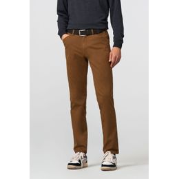 MEYER Herren Chinos "Chicago", braun, Gr. 54, unifarben, 98% Baumwolle;2% Elasthan, Hosen, aus Bio-Baumwolle