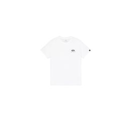 Herren T-Shirt "Basic T-Shirt SL", wei&szlig;, Gr. XXXL, Alpha Industries, Obermaterial: 100% Baumwolle, Shirts