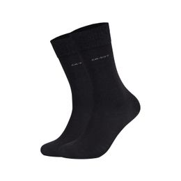 Camano Damen Socken "Socken 2er Pack", Gr. 43schwarz, 51% Lyocell, 21% Wolle, 27% Polyamid, 1% Elasthan, uni, Socken, 2er Pack Weicher ca-soft Bund
