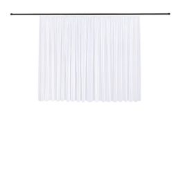Gardine GERSTER, B:300cm H:150cm, wei&szlig;, Voile, Polyester, B&uuml;ro, Gardinen, "Estella", Store Effekt-Voile recycelt "Estella"