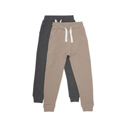 Minymo M&auml;dchen Jogginghose "Jogginghose MIBasic", beige, Gr. 122, unifarben, Web, Obermaterial: 100% Baumwolle CO., Hosen