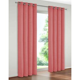 Vorhang WIRTH, B:172cm H:160cm, rosa, Chenille, Polyacryl, Wohnzimmer, Gardinen, "B-Holmsund"