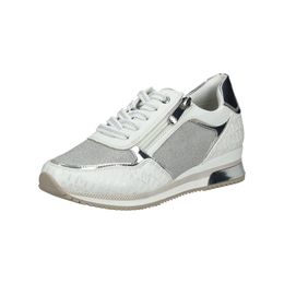 Marco Tozzi Damen Sneaker "Marco Tozzi Sneaker Lederimitat/Textil", Gr. 37, silber, Lederimitat, Textil, Schuhe