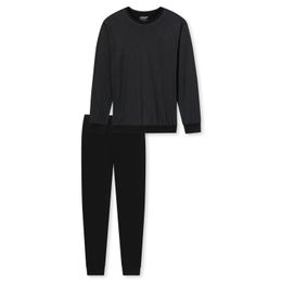 Herren Schlafanzug "Pyjama", uncover by Schiesser, Gr. XXL, schwarz, Obermaterial: 100% Baumwolle CO., Homewear-Sets