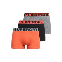 Superdry Herren Boxershorts "Boxershort TRUNK TRIPLE PACK 3er Pack", Gr. L, schwarz, Obermaterial: 95% Baumwolle CO. 5% Elasthan EL., Unterhosen