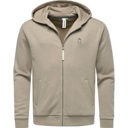 Ragwear Herren Sweatjacke "Natten EMB", gr&uuml;n, Basic, Gr. L, Material: 70% Baumwolle, 30% Polyester, Sweatjacken, Weiche Herren Kapuzenjacke mit